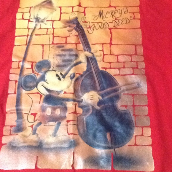 Tops | Mickey Mouse Playing The Cello Tshirt 4 Bust | Poshmark